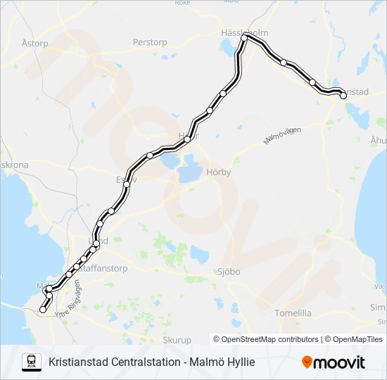 pågatågen Route: Schedules, Stops & Maps - Malmö Hyllie Station (Updated)