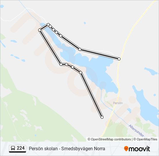 224 Route: Schedules, Stops & Maps - Ängesbyn Nickbyvägen (Updated)