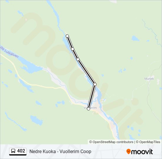402 Route: Schedules, Stops & Maps - Vuollerim Coop (Updated)
