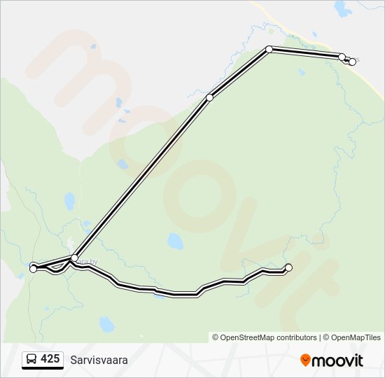 425 Route: Schedules, Stops & Maps - Sarvisvaara (Updated)