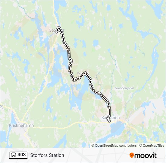 403 Route: Schedules, Stops & Maps - Storfors Station (Updated)
