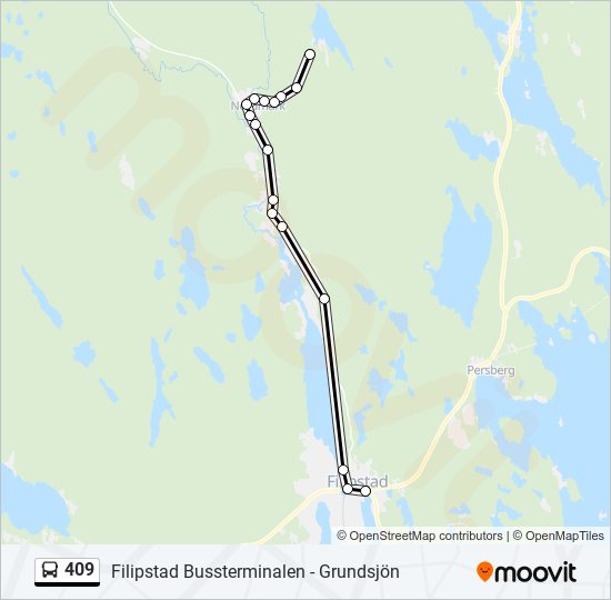 409 Route: Schedules, Stops & Maps - Filipstad Bussterminalen (Updated)