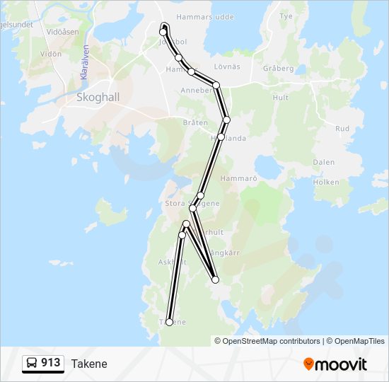 913 Route: Schedules, Stops & Maps - Takene (Updated)
