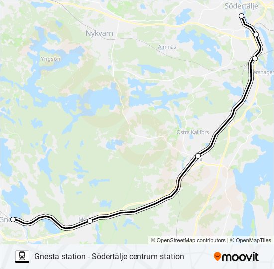 gnesta station södertälje centrum station Rutt: Tidtabeller ...