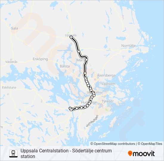 uppsala centralstation södertälje centrum station Route: Schedules ...