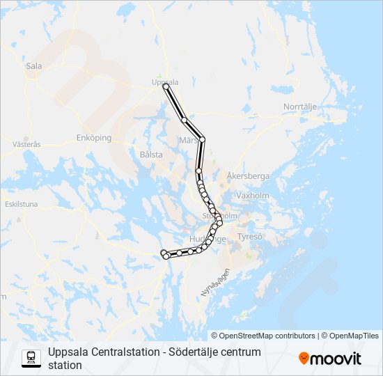 uppsala centralstation södertälje centrum station Route: Schedules ...