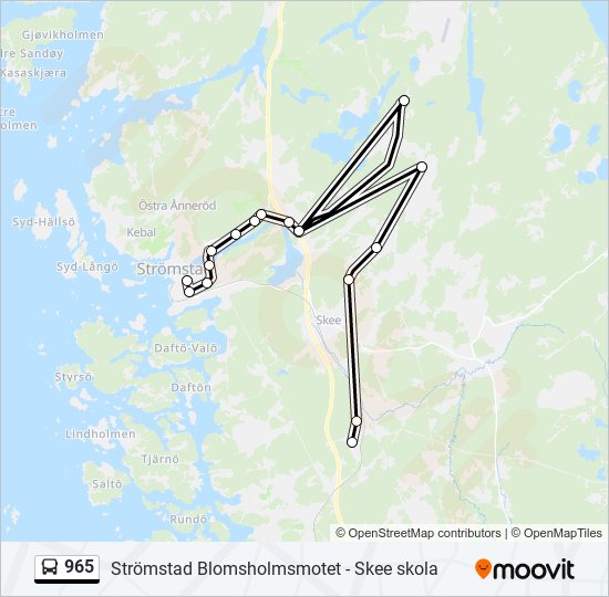 965 Route: Schedules, Stops & Maps - Elsängen (Updated)