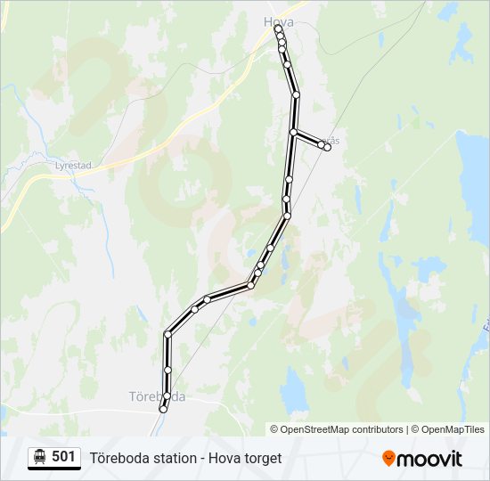 501 Route: Schedules, Stops & Maps - Töreboda Station (Updated)