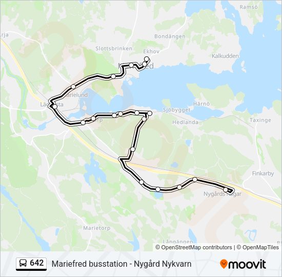 642 Route: Schedules, Stops & Maps - Mariefred Busstation (Updated)