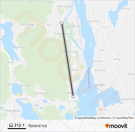 2121 Route: Schedules, Stops & Maps - Nyland Ica (Updated)