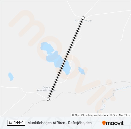 1441 Rutt: Tidtabeller, Hållplatser & Kartor - Raftsjöhöjden (Uppdaterat)
