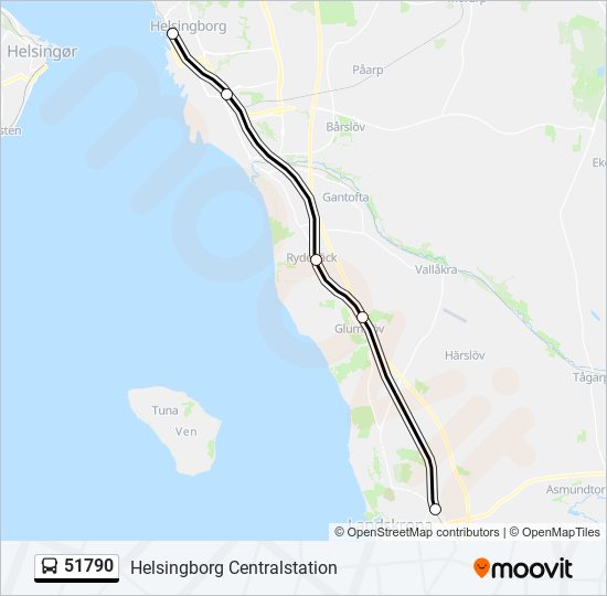 51790 Route: Schedules, Stops & Maps - Helsingborg Centralstation (Updated)