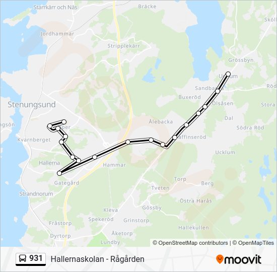 931 Route: Schedules, Stops & Maps - Kopperskolan (Updated)