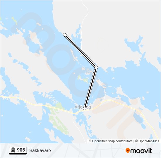 905 Route: Schedules, Stops & Maps - Sakkavare (Updated)