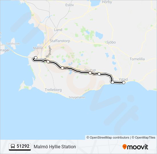 51292 Route: Schedules, Stops & Maps - Malmö Hyllie Station (Updated)