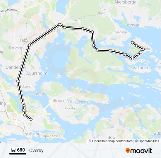 680 Route: Schedules, Stops & Maps - Överby (Updated)