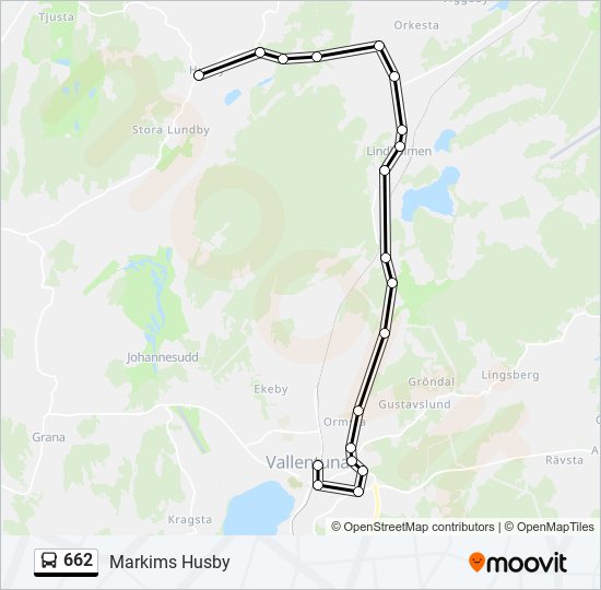 662 Route: Schedules, Stops & Maps - Markims Husby (Updated)