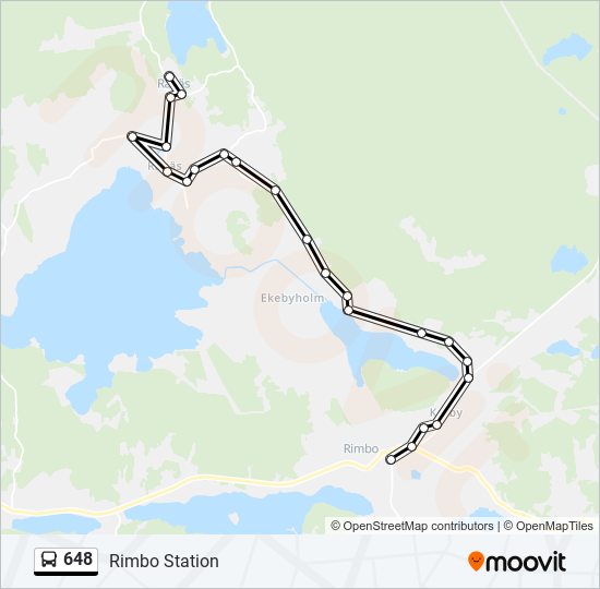 648 Route: Schedules, Stops & Maps - Rimbo Station (Updated)