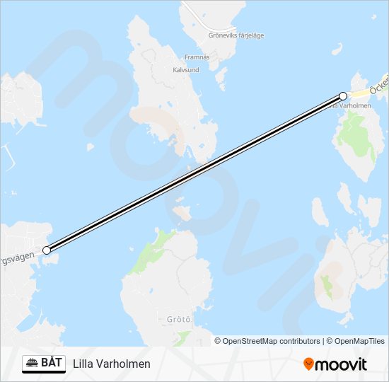 BÅT Route: Schedules, Stops & Maps - Lilla Varholmen (Updated)
