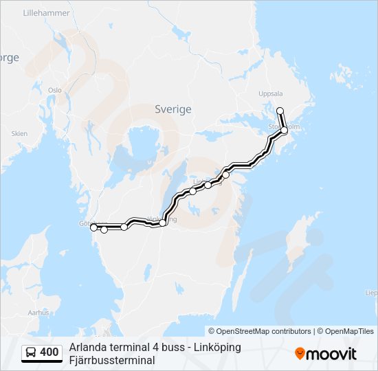 400 Route: Schedules, Stops & Maps - Göteborg Nils Ericsonterminal ...
