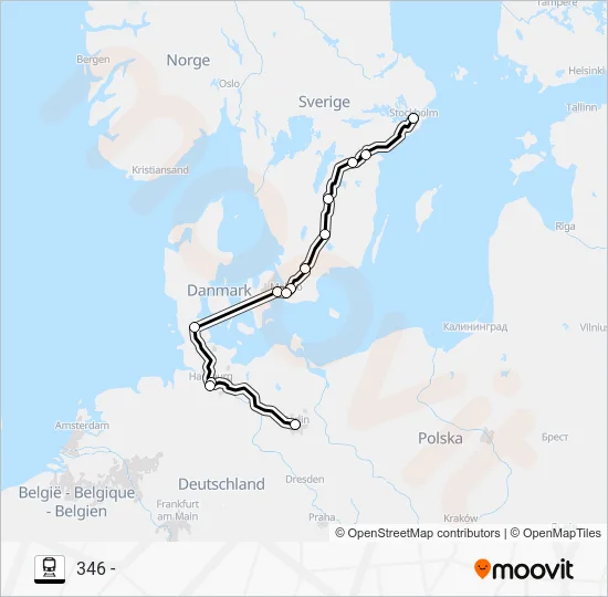 BERLIN HBF STOCKHOLM CENTRAL Route: Schedules, Stops & Maps - 346 ...