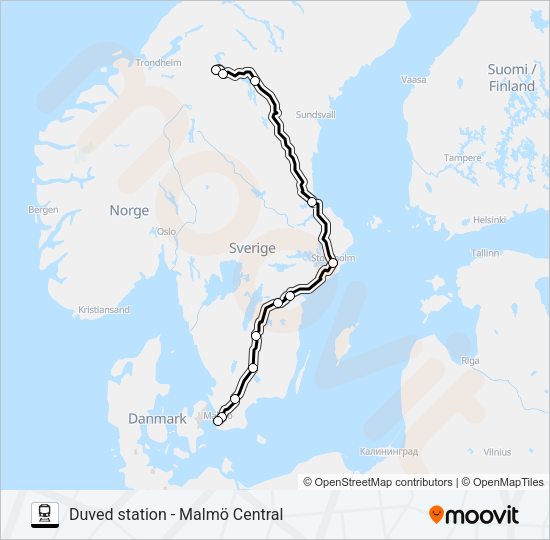 duved station malmö central Route: Schedules, Stops & Maps - 68 - (Updated)
