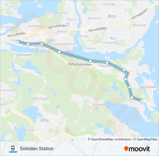 26 Rutt: Tidtabeller, Hållplatser & Kartor - Solsidan Station (Uppdaterat)