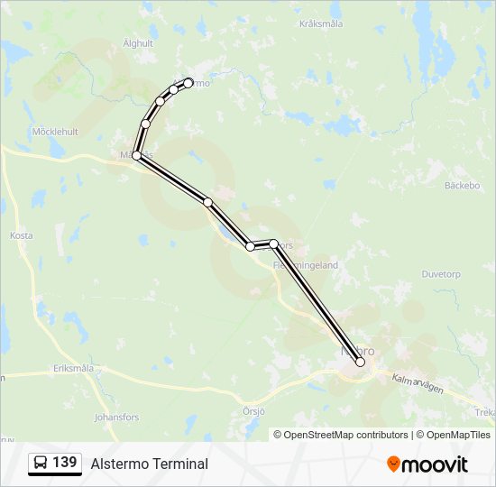 139 Route: Schedules, Stops & Maps - Alstermo Terminal (Updated)