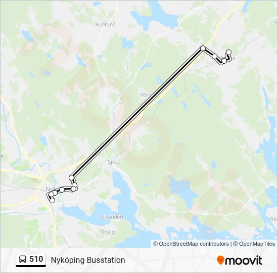 510 Route: Schedules, Stops & Maps - Nyköping Busstation (Updated)