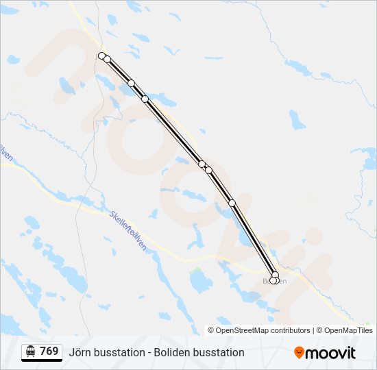 769 Route: Schedules, Stops & Maps - Boliden Busstation (Updated)
