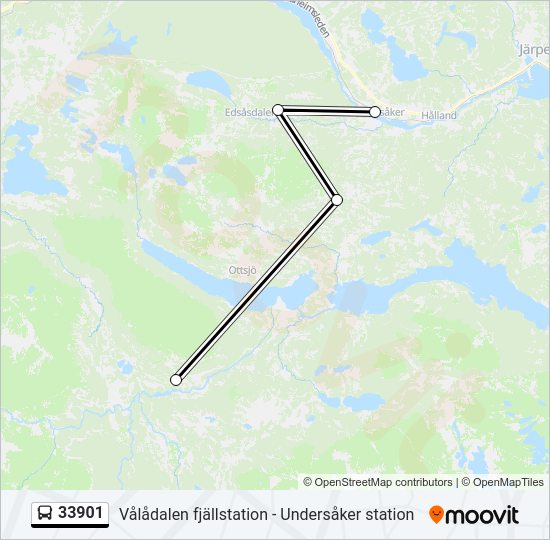 33901 Route: Schedules, Stops & Maps - Undersåker Station (Updated)