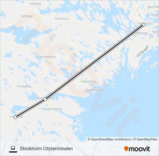 stockholm cityterminalen linköping fjärrbussterminal Rutt: Tidtabeller ...