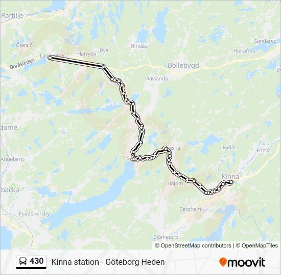 430 Route: Schedules, Stops & Maps - Landvetter Resecentrum (Updated)