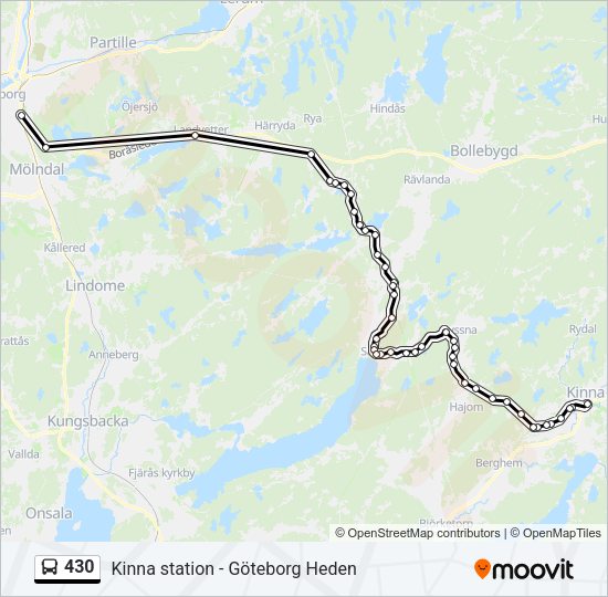 430 Route: Schedules, Stops & Maps - Liseberg Station (Updated)