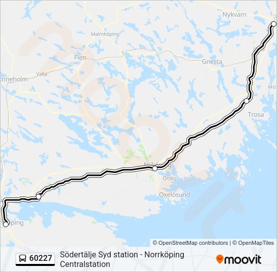 60227 Route: Schedules, Stops & Maps - Norrköping Centralstation (Updated)