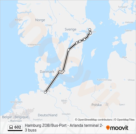 602 Route: Schedules, Stops & Maps - Hamburg Zob/Bus-Port (Updated)