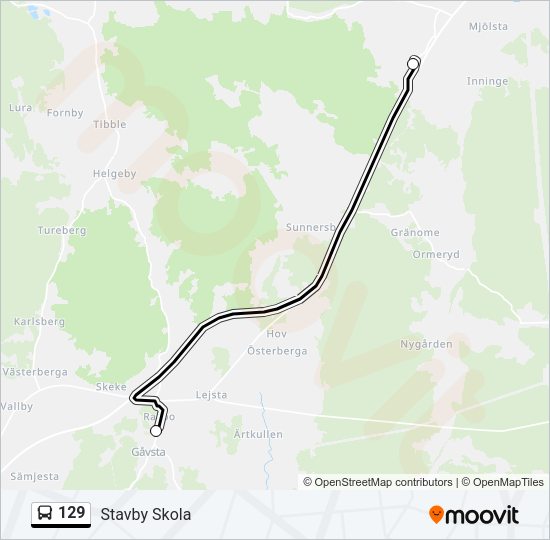 129 Route: Schedules, Stops & Maps - Stavby Skola (Updated)
