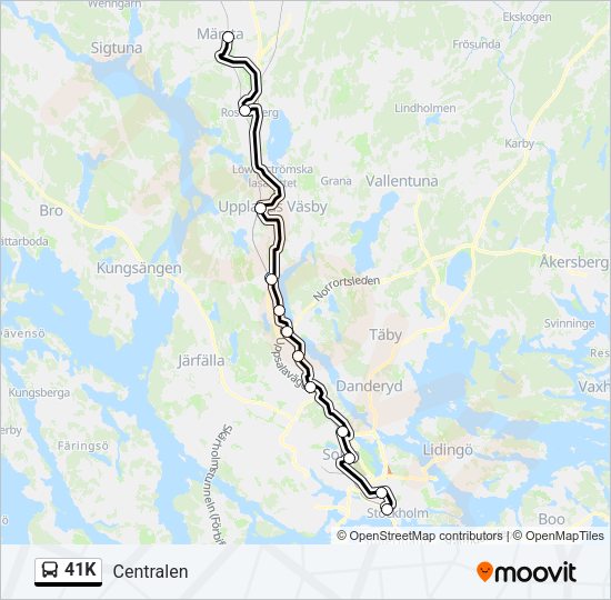 41k Route: Schedules, Stops & Maps - Centralen (Updated)