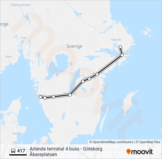 417 Route: Schedules, Stops & Maps - Göteborg Åkareplatsen (Updated)