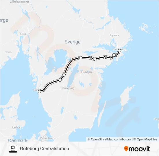 STOCKHOLM CENTRALSTATION MALMÖ CENTRALSTATION Route: Schedules, Stops ...
