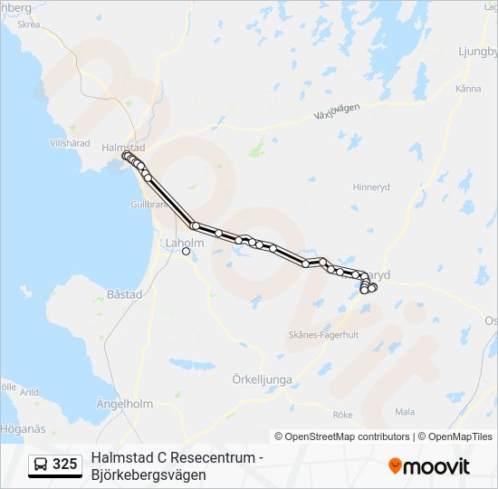 325 Route: Schedules, Stops & Maps - Björkebergsvägen (Updated)