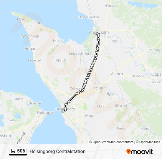 506 Route: Schedules, Stops & Maps - Helsingborg Centralstation (Updated)