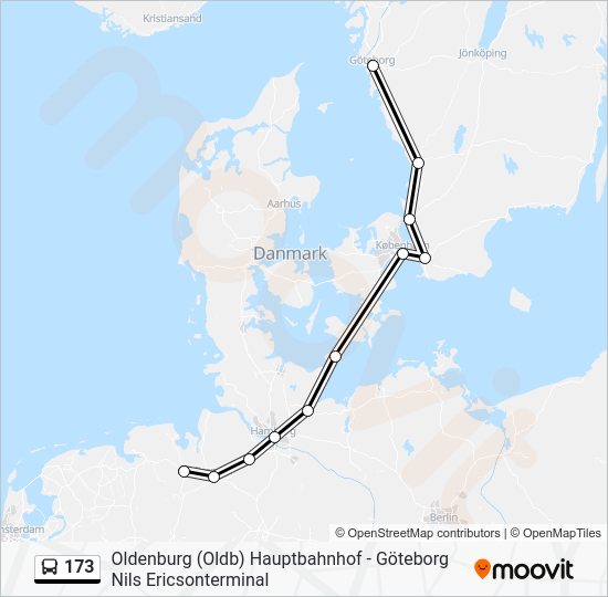 173 Route: Schedules, Stops & Maps - Oldenburg (Oldb) Hauptbahnhof ...
