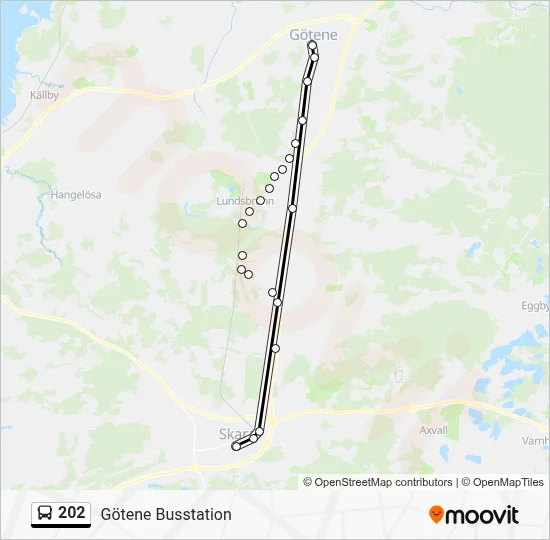 202 Route: Schedules, Stops & Maps - Götene Busstation (Updated)