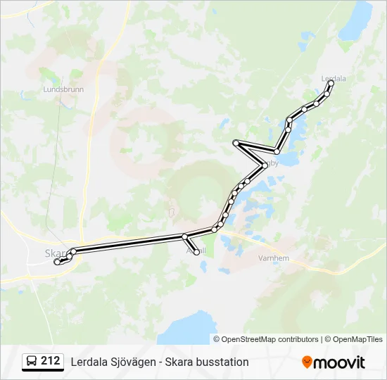 212 Route: Schedules, Stops & Maps - Skara Busstation (Updated)