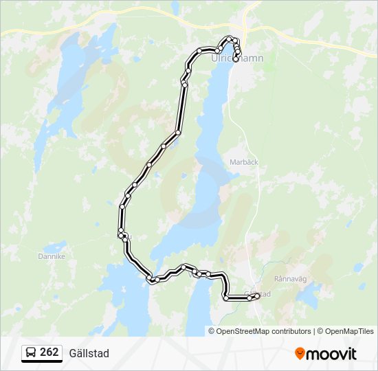 262 Route: Schedules, Stops & Maps - Gällstad (Updated)