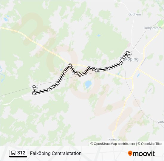 312 Route: Schedules, Stops & Maps - Falköping Centralstation (Updated)