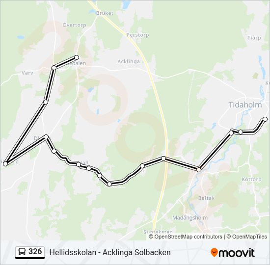 326 Route: Schedules, Stops & Maps - Hellidsskolan (Updated)