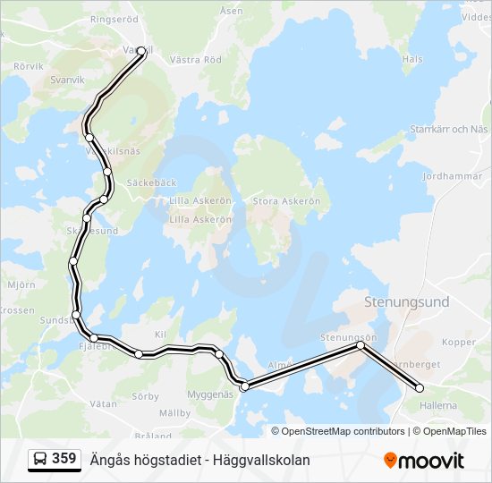 359 Route: Schedules, Stops & Maps - Varekil Busstation (Updated)