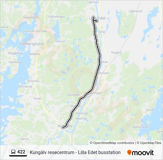 422 Route: Schedules, Stops & Maps - Kungälv Resecentrum (Updated)